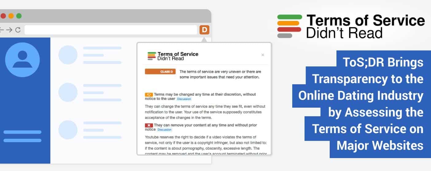 ToS;DR Brings Transparency to the Online Dating Industry by Assessing ...
