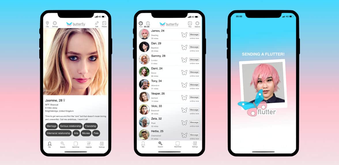 The Butterfly™ Dating Platform Allows Transgender Singles to Enjoy Both ...