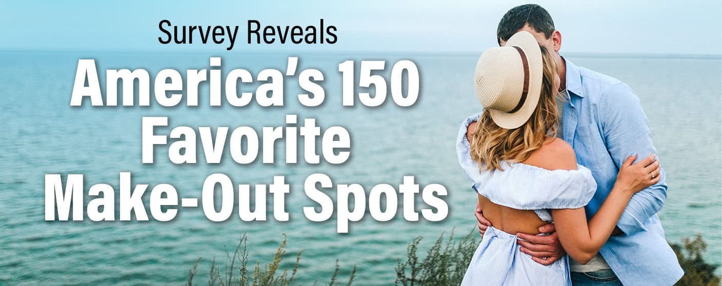 Survey Reveals America’s 150 Favorite Make-Out Spots
