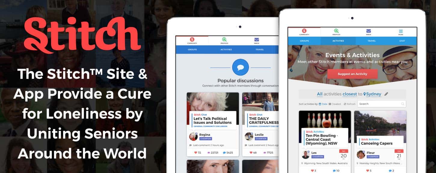 The Stitch™ Site & App Provide a Cure for Loneliness by Uniting Seniors ...
